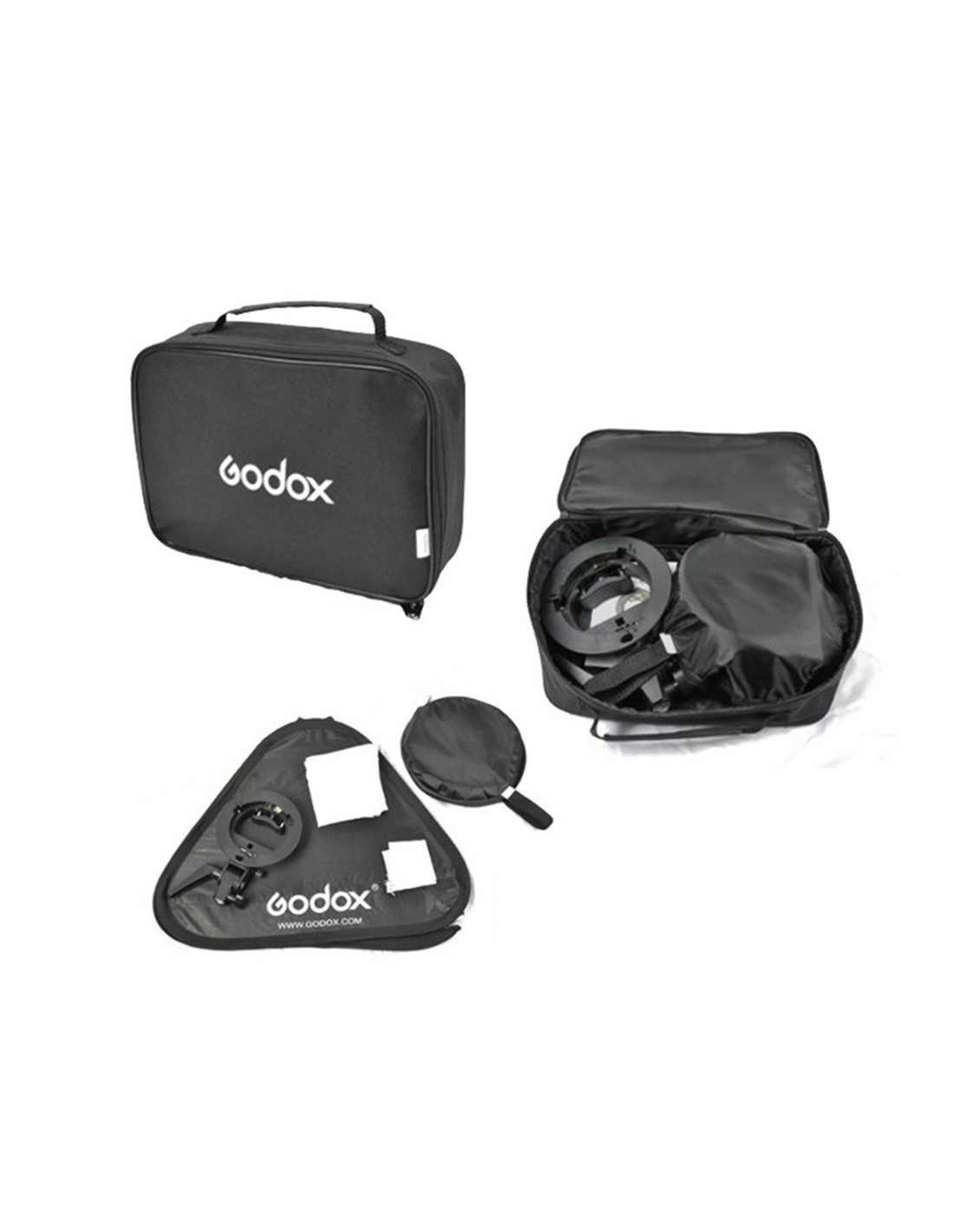 Godox S type Bracket Bowens + Softbox 80x80cm + Grid