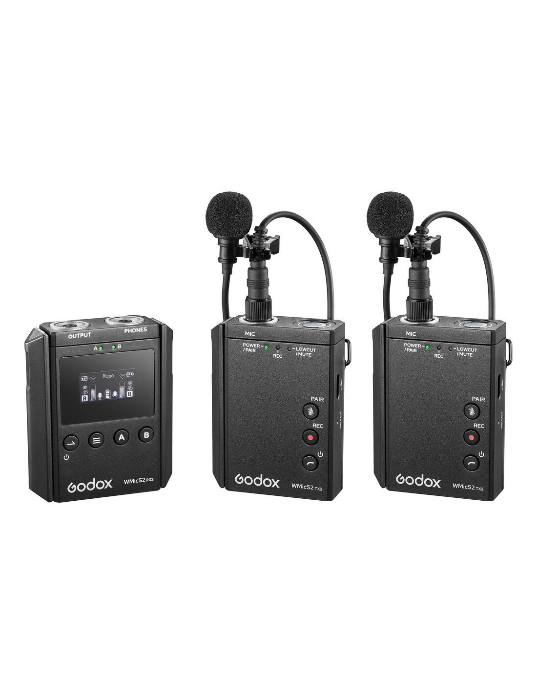 Godox WMicS2 Kit 2 UHF Wireless Microphone System